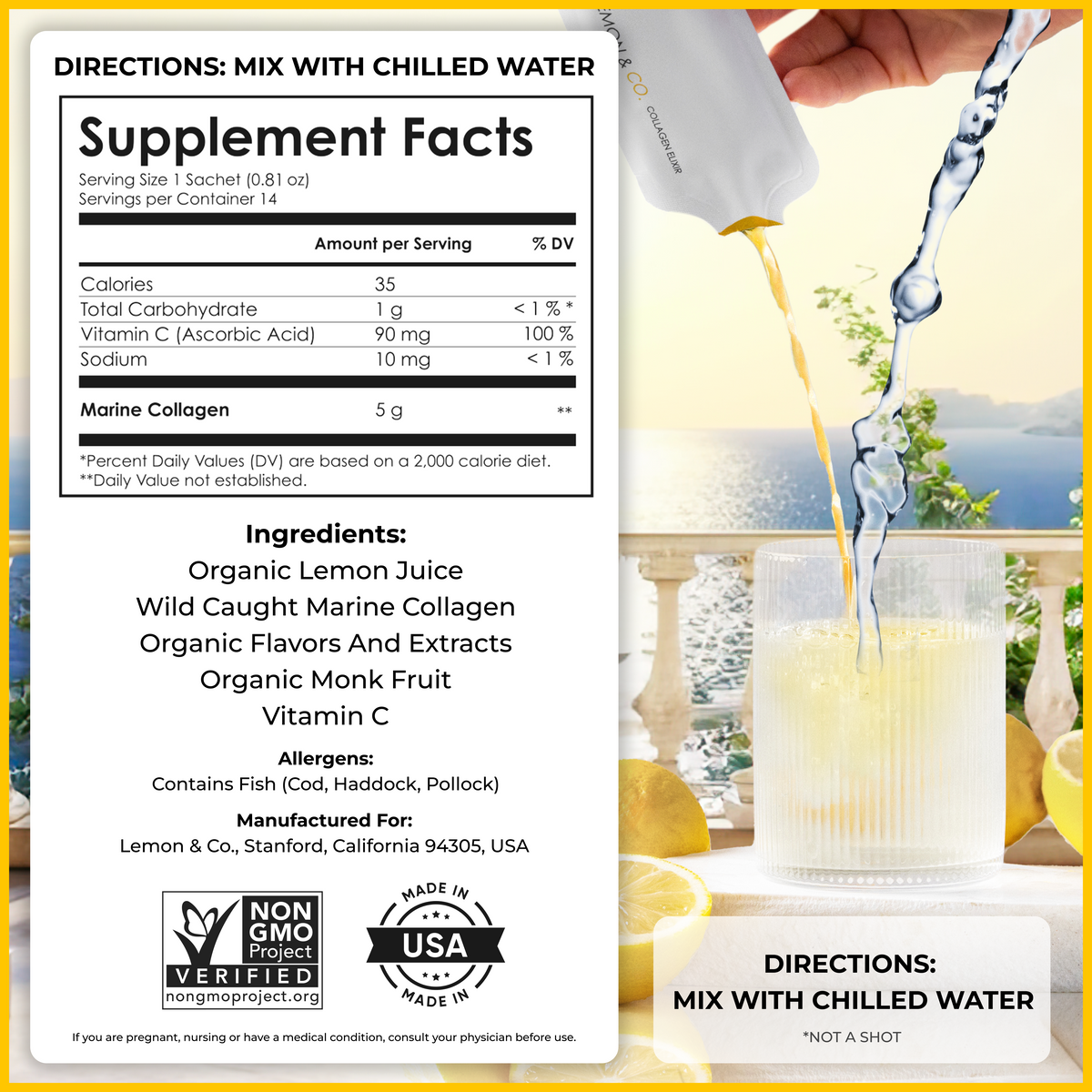 Lemon & CO. Lemon Infused Collagen Elixir