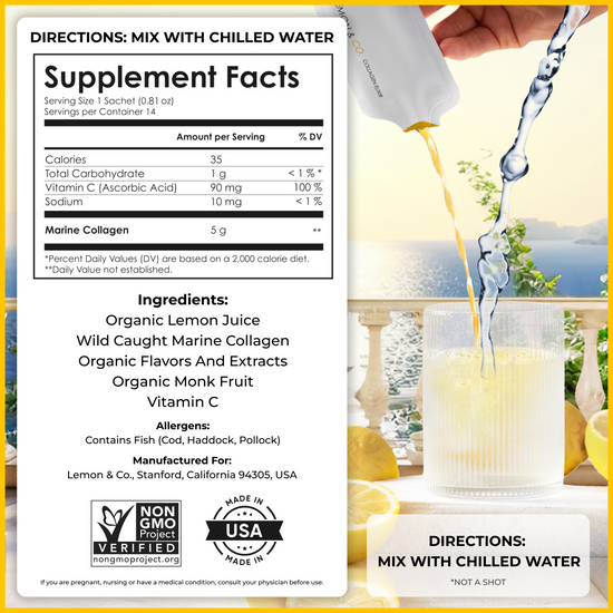 Lemon Infused Collagen Elixir | Lemon & Co.
