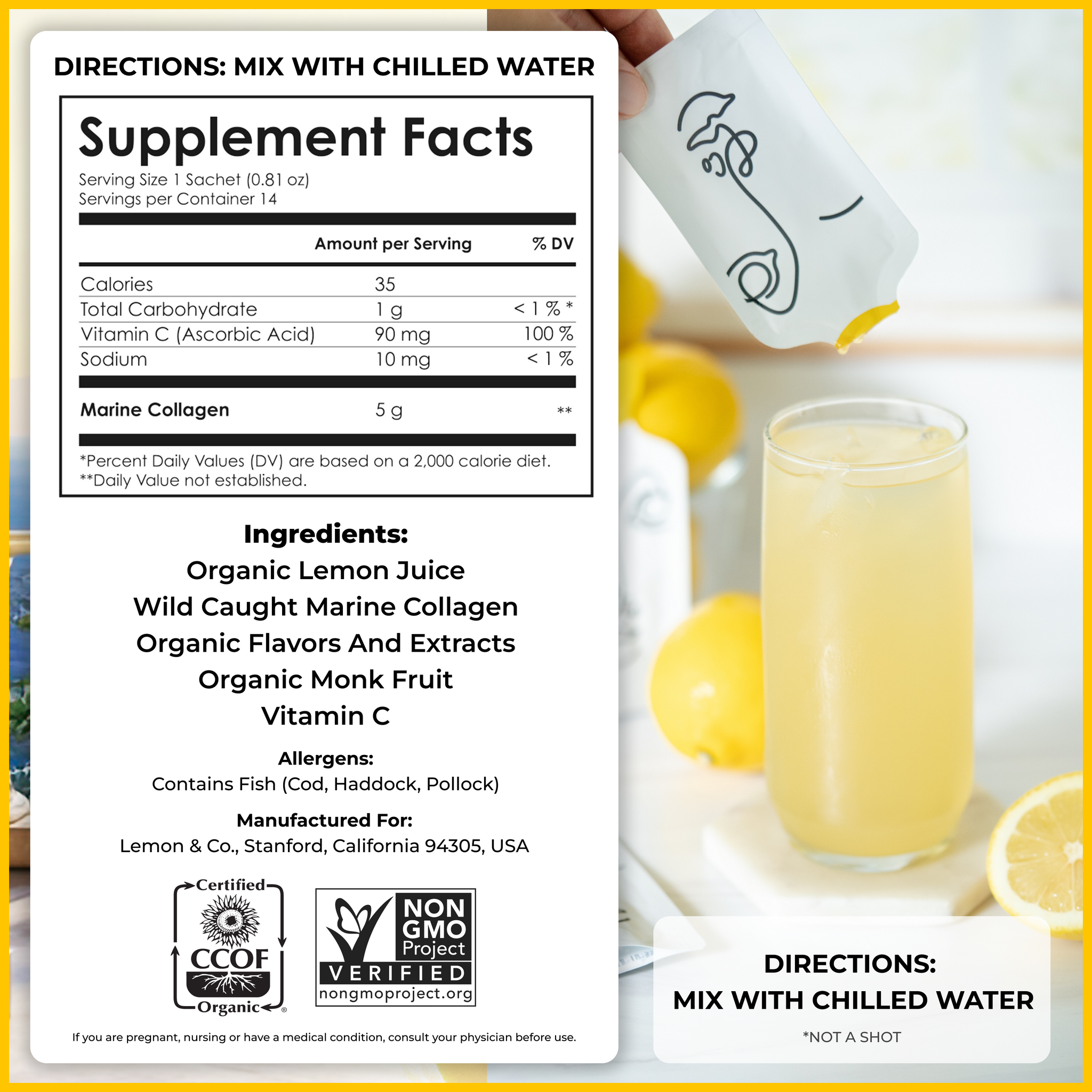 Lemon Infused Collagen Elixir | Lemon & Co.